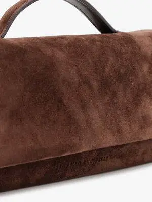 Brunello Cucinelli Essence Suede Handbag