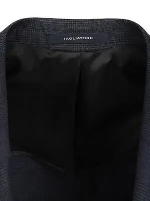 Tagliatore Vesuvio Prince Of Wales Suit - Blue
