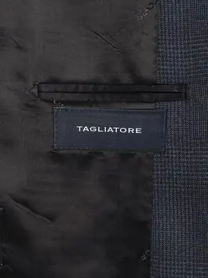Tagliatore Vesuvio Prince Of Wales Suit - Blue