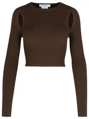 Max Mara Ala' Viscose Blend Sweater - Brown