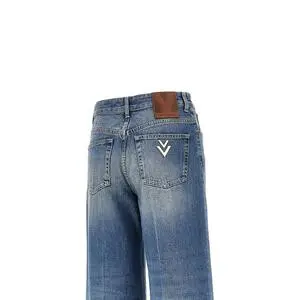 Valentino Garavani Vgold Details Flared Jeans