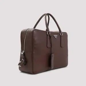 Prada Grained Leather Tote Bag