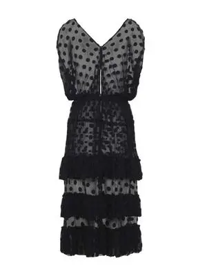 Dries Van Noten Elegant Cotton Dress By - Black