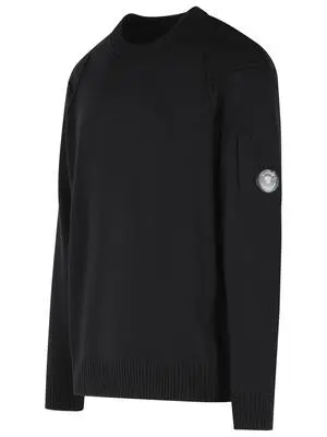 C.P. COMPANY Wool Blend Sweater - Black