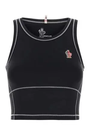 Moncler Stretch Nylon Top - Black