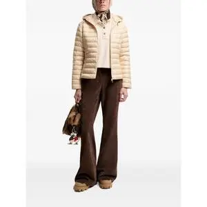 Moncler Quilted Down Puffer Jacket - Cream