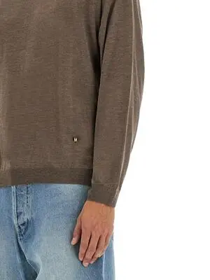Moschino Wool And Silk Pullover - Brown
