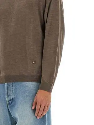 Moschino Wool And Silk Pullover - Brown