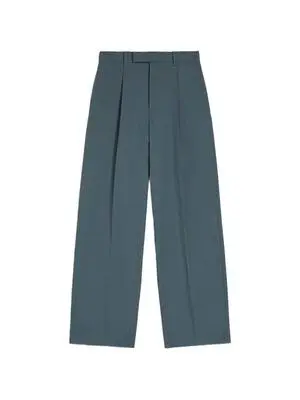 JIL SANDER Cotton Trousers - Blue