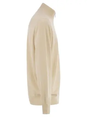 Brunello Cucinelli High-necked Cashmere Cardigan With Zip