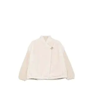 Moncler Neutrals Jackets Faux Fur & Shearling Jackets - Cream