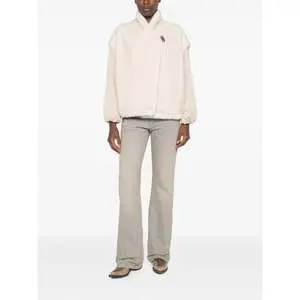 Moncler Neutrals Jackets Faux Fur & Shearling Jackets