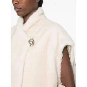 Moncler Faux Fur & Shearling Jacket - Cream