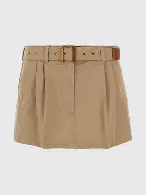 Miu Miu Cotton Mini Skirt - Cream