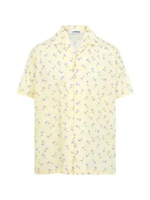 JIL SANDER Short-sleeved Shirt With Floral Print - Multicolor