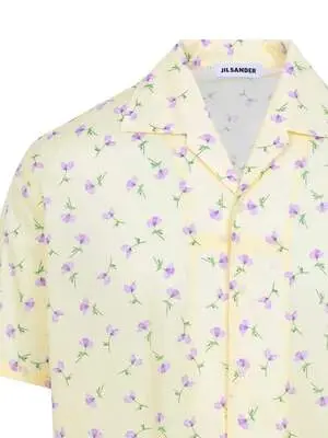 JIL SANDER Short-sleeved Shirt With Floral Print