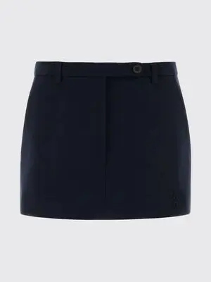 Miu Miu Viscose Blend Mini Skirt - Blue