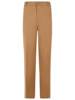 Moncler Stretch Cotton Pants - Brown