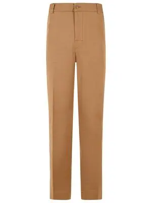 Moncler Stretch Cotton Pants - Brown