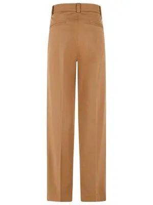 Moncler Stretch Cotton Pants - Brown