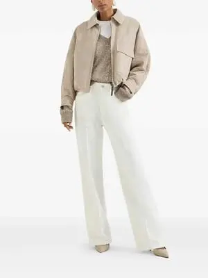Brunello Cucinelli Decorated Straight Leg Trousers