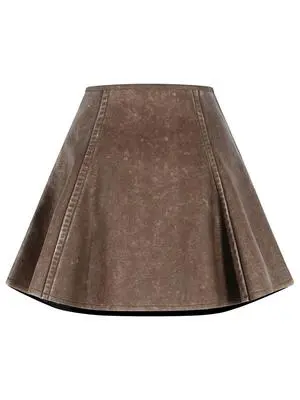 DIESEL® Faux Leather Miniskirt