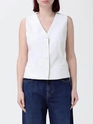 Max Mara Single-breasted Vest - White