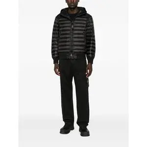 Stone Island Straight-leg Cargo Trousers - Black