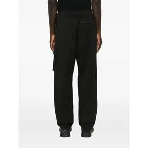 Stone Island Straight-leg Cargo Trousers - Black