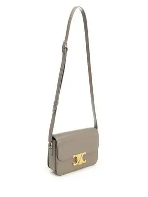 Celine Triomphe Teen Shiny Calfkin - Gray