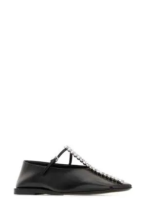 JIL SANDER Leather Ballerinas