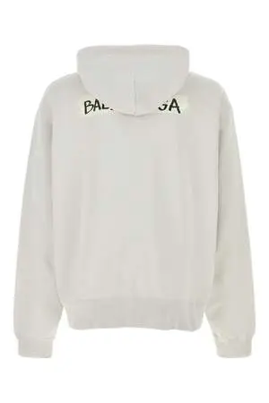 Balenciaga Chalk Cotton Sweatshirt