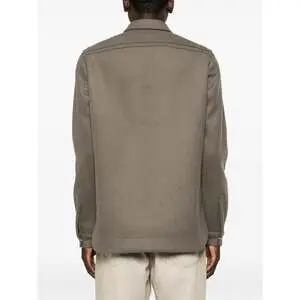 Rick Owens Grey Jackets Shirt Jackets