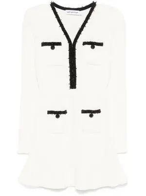SELF-PORTRAIT Short Dress - White