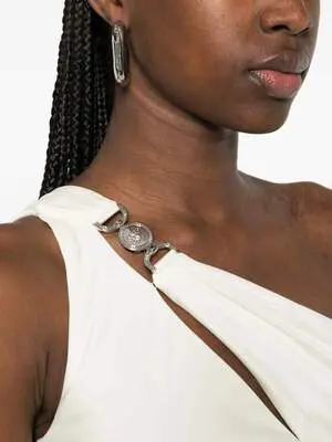 Versace Long One-shoulder Dress