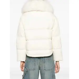YVES SALOMON Neutrals Jackets Puffer Jackets