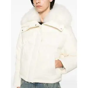 YVES SALOMON Neutrals Jackets Puffer Jackets
