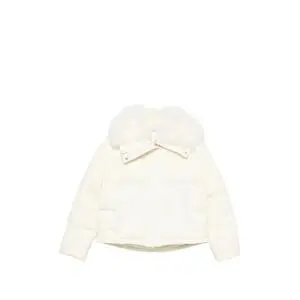 YVES SALOMON Neutrals Jackets Puffer Jackets - Cream