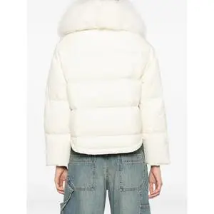 YVES SALOMON Neutrals Jackets Puffer Jackets - Cream