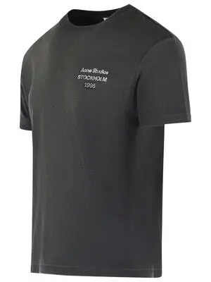 Acne Studios Faded Cotton Blend T-shirt - Black