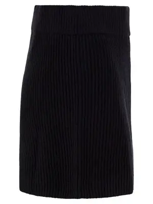 Sportmax Refolo Wool And Cashmere Skirt - Black