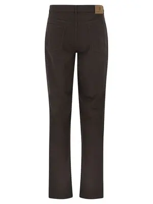 Brunello Cucinelli Garment-dyed Five-pocket Cotton Trousers