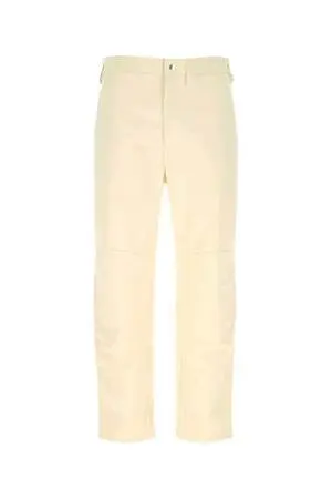 JIL SANDER Ivory Cotton Pant - White
