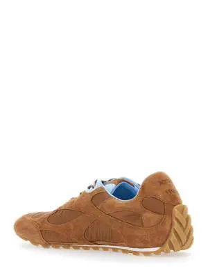 Bottega Veneta Orbit Flash Sneaker In Suede And Tech Fabric - Multicolor