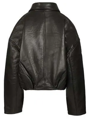 ROTATE BY BIRGER CHRISTENSEN Boxy Leather Jacket