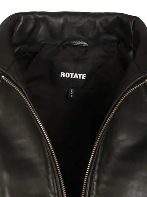 ROTATE BY BIRGER CHRISTENSEN Boxy Leather Jacket