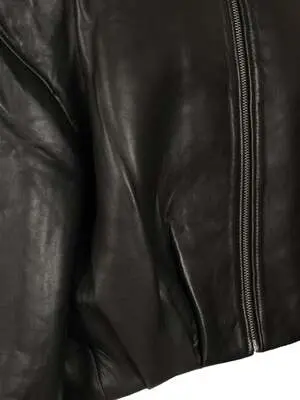 ROTATE BY BIRGER CHRISTENSEN Boxy Leather Jacket
