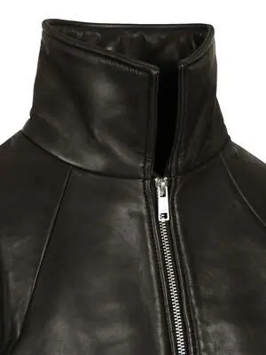ROTATE BY BIRGER CHRISTENSEN Boxy Leather Jacket