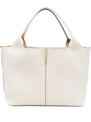 TOD'S Leather Shopping Bag - White