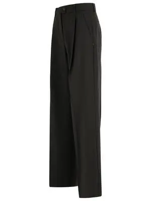 Sportmax Vela' Dark Virgin Wool Pants